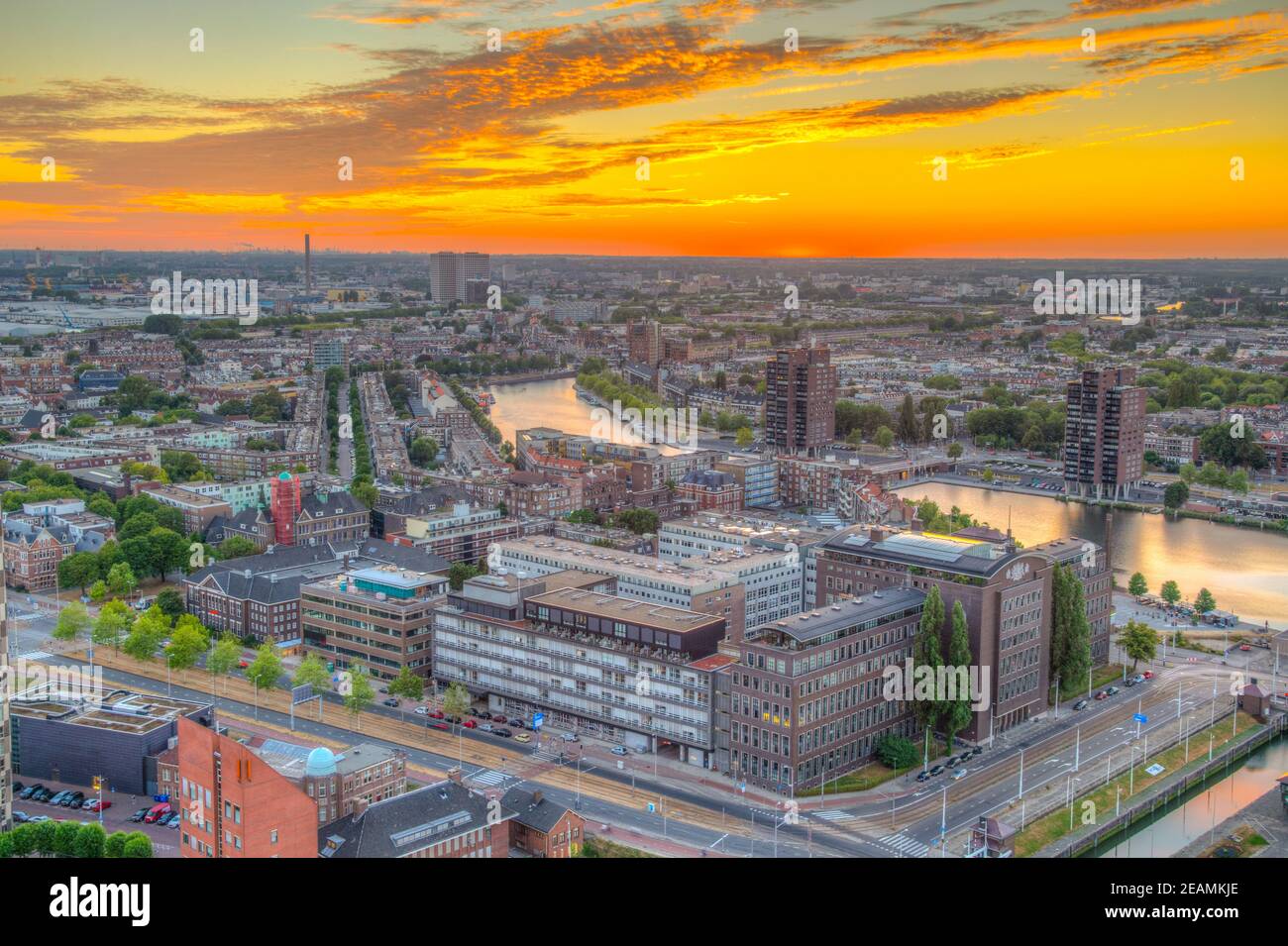 City architecture rotterdam aerial hi-res stock photography and images ...