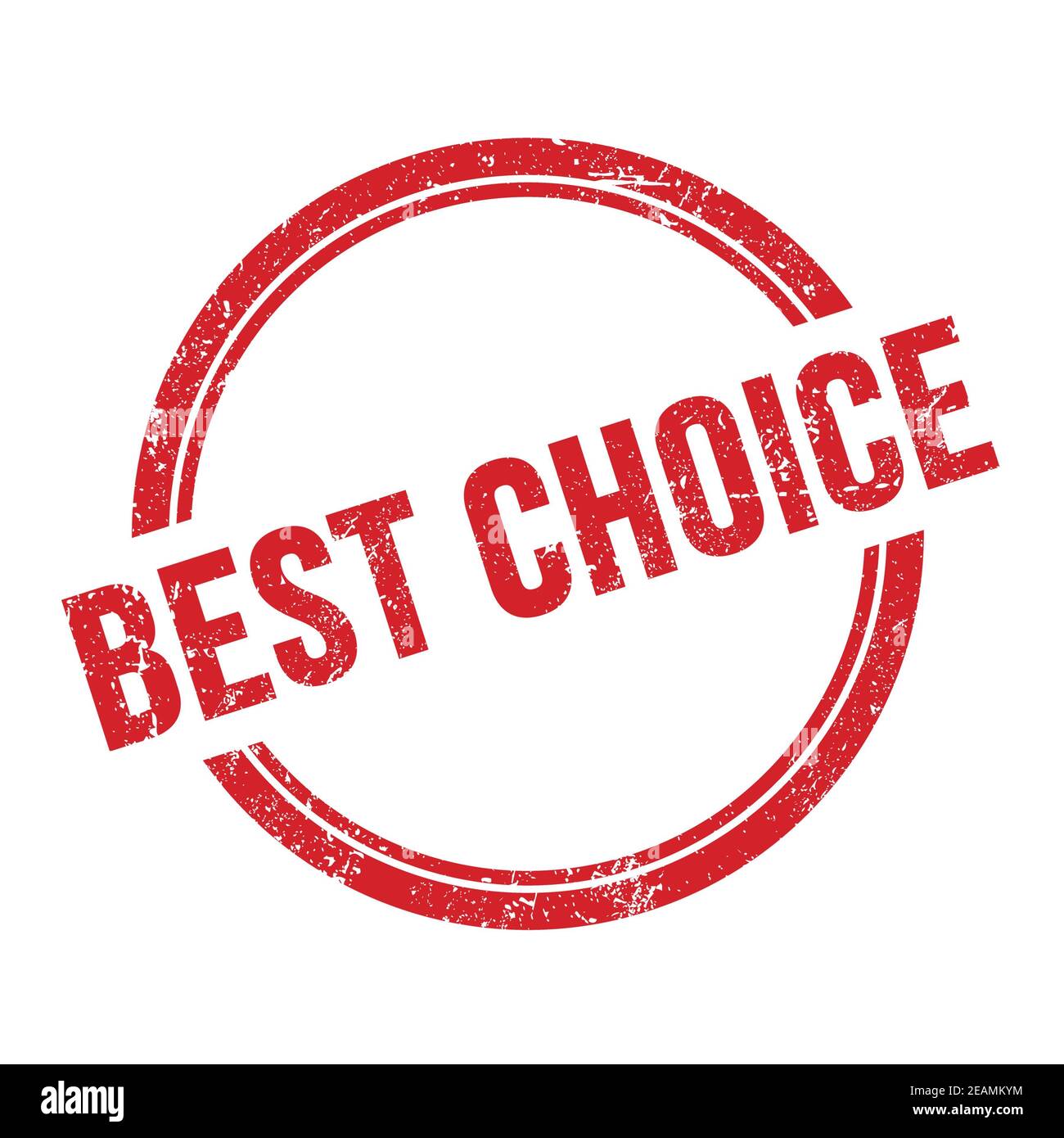BEST CHOICE text written on red grungy vintage round stamp Stock Photo ...