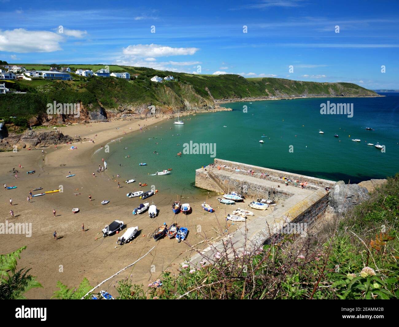 The harbour at Gorran Haven, Cornwall Stock Photo - Alamy