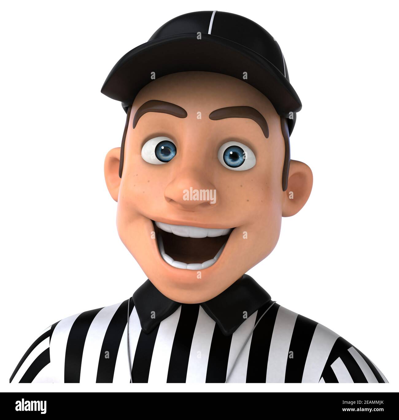 Fun 3D Illustration of an american Referee Stock Photo - Alamy