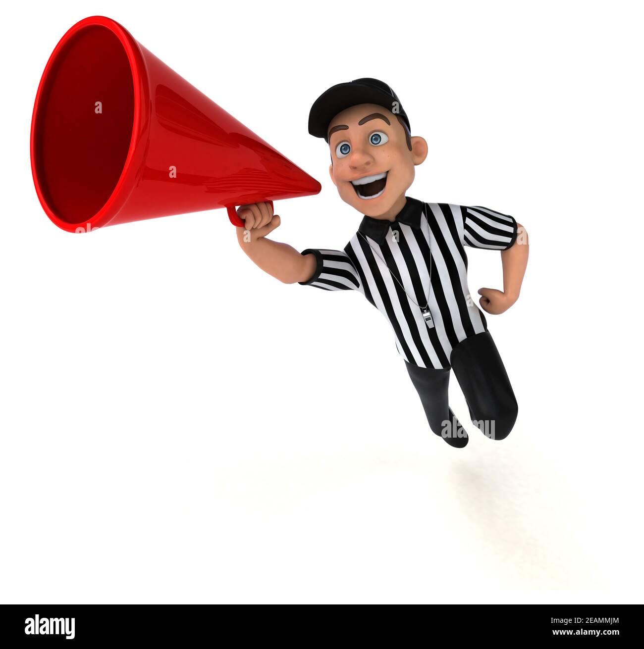 Fun 3D Illustration of an american Referee Stock Photo - Alamy