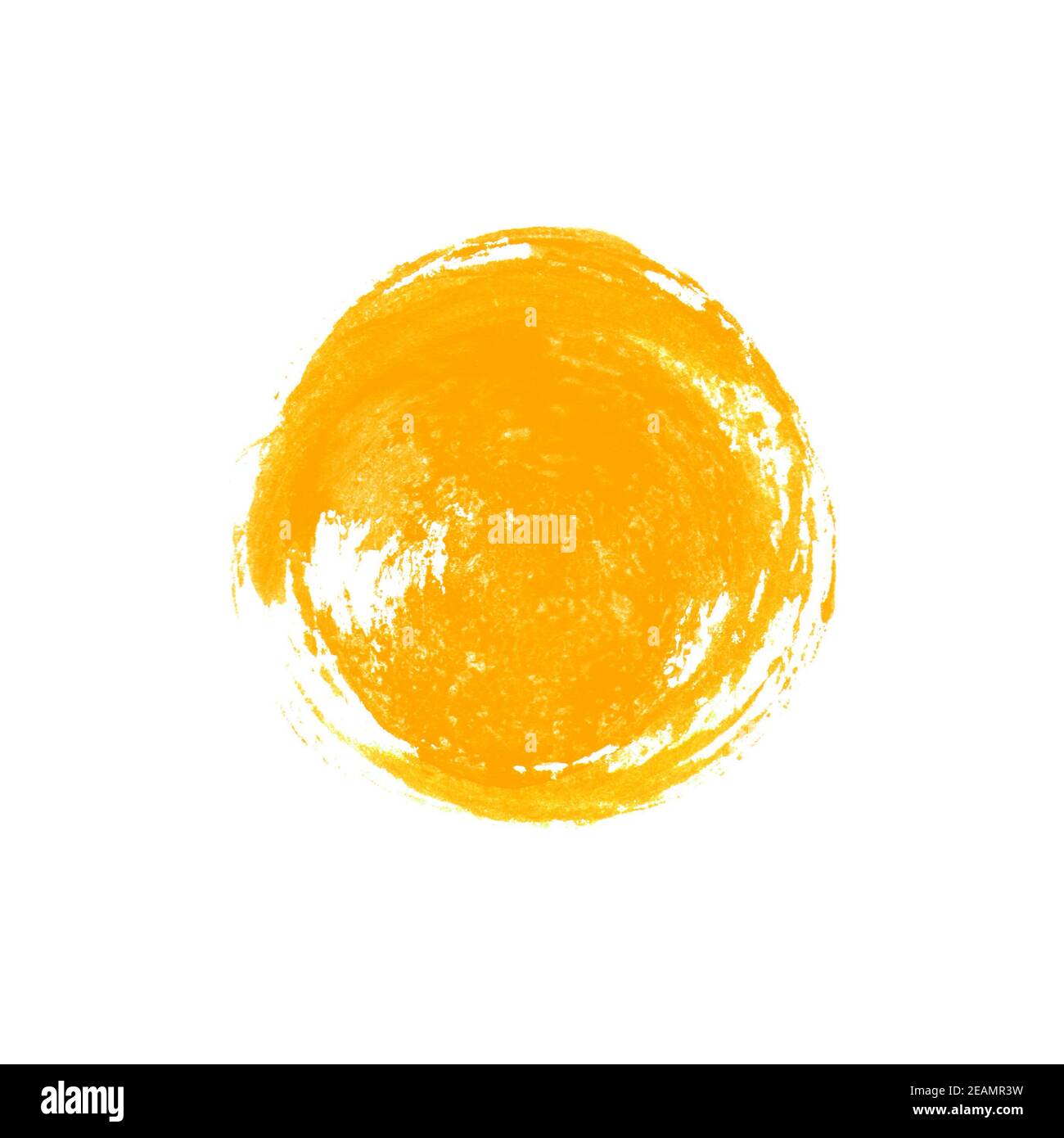 Graffiti or paintbrush circle with orange color Stock Photo - Alamy