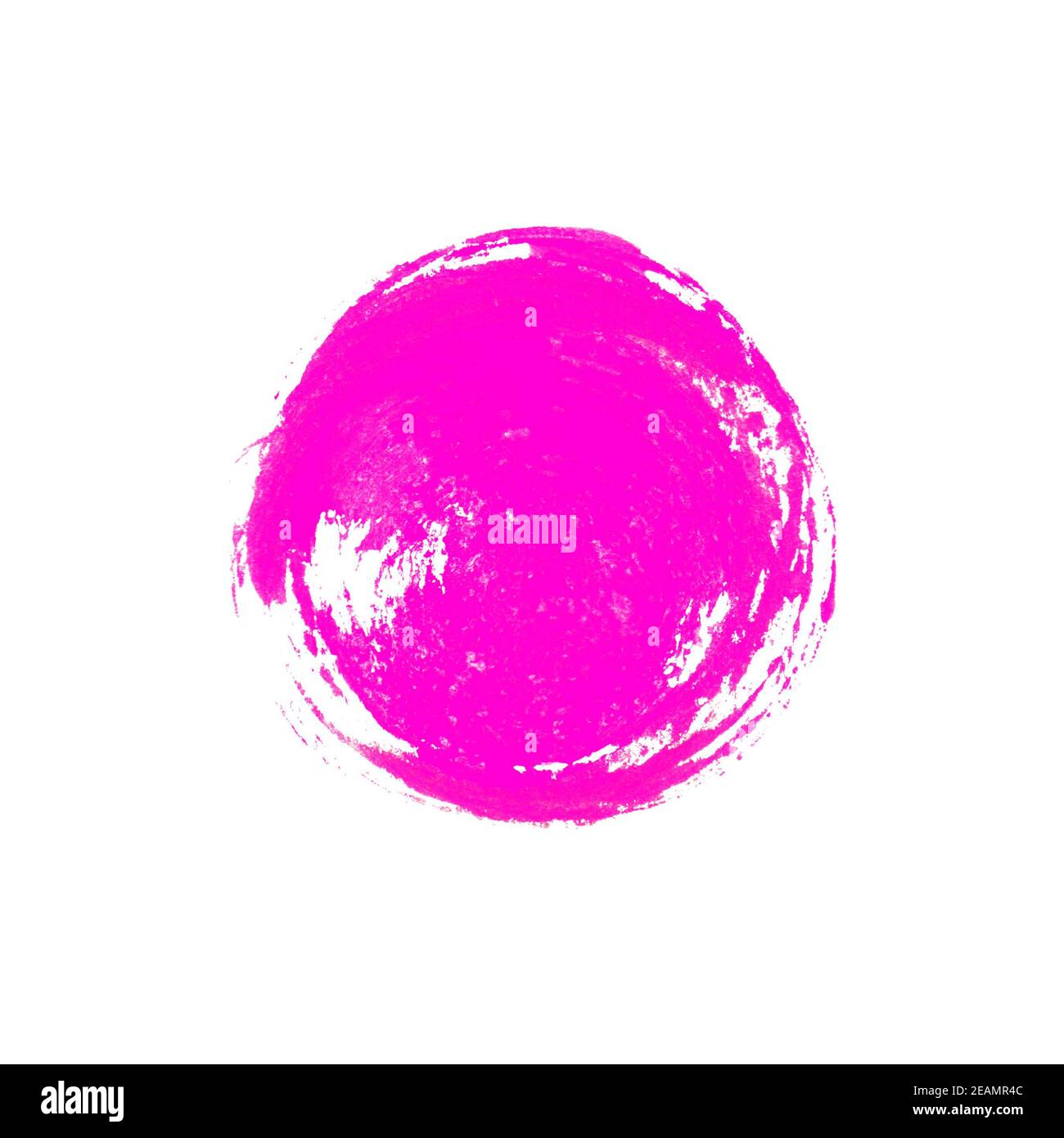 Graffiti or paintbrush circle with pink color Stock Photo - Alamy