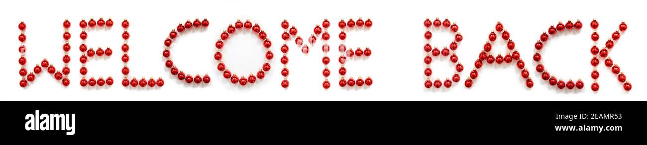 Welcome back word hi-res stock photography and images - Alamy