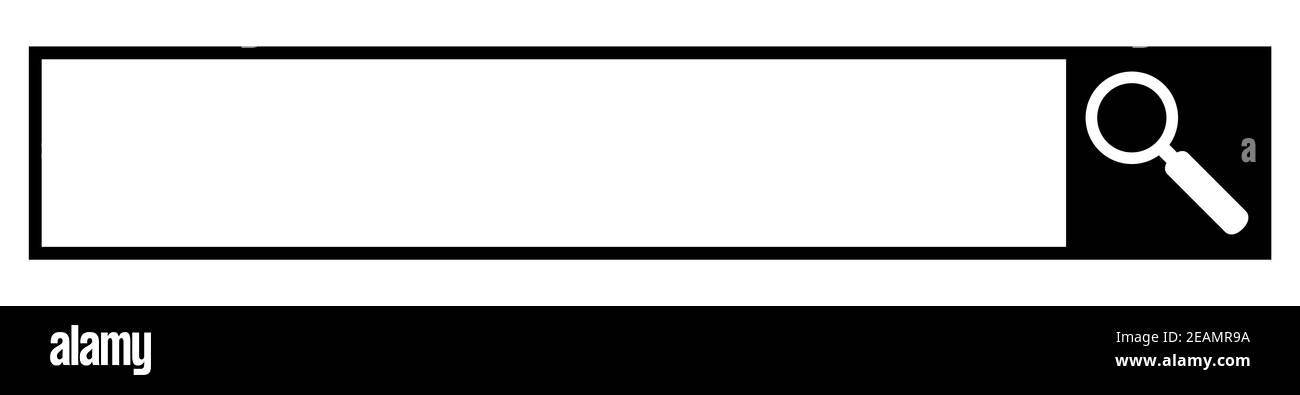 Website Template: Empty black search box Stock Photo - Alamy