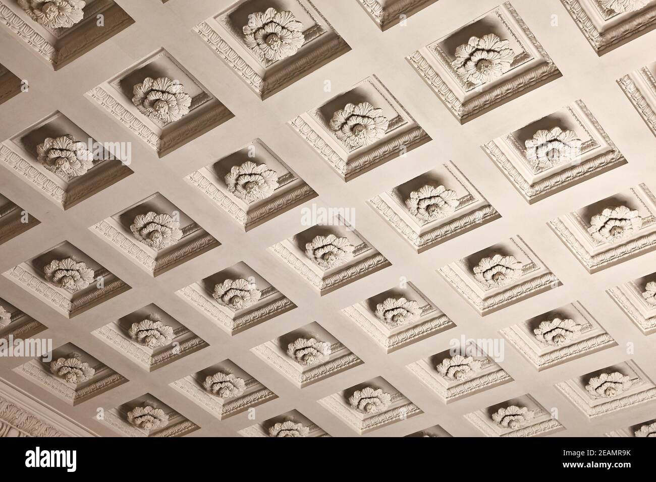 Ceiling decoration pattern of an old building Stock Photo - Alamy