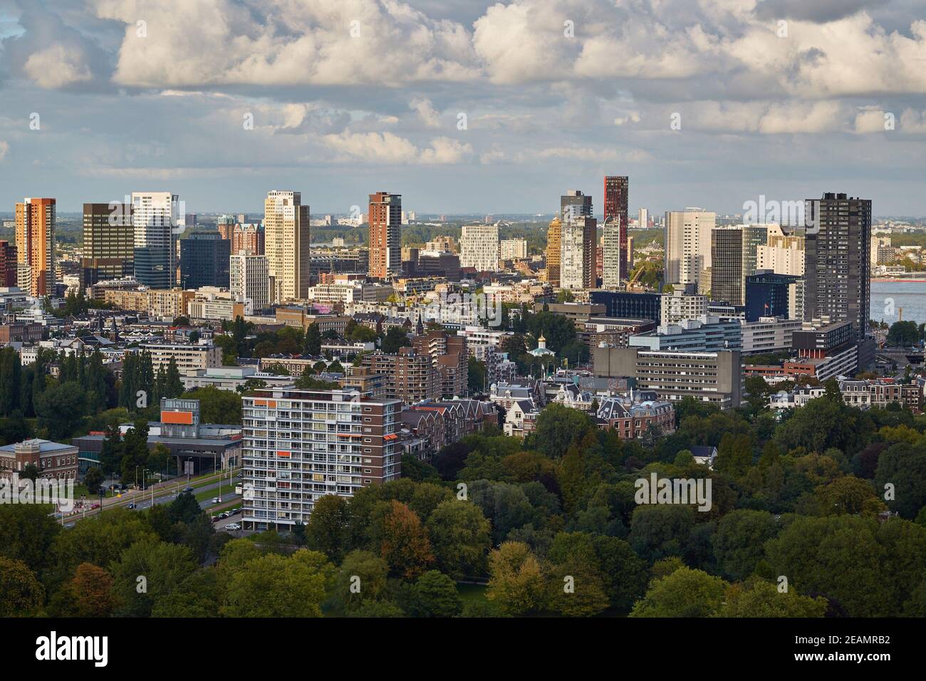 Rotterdam panoramic view Stock Photo - Alamy
