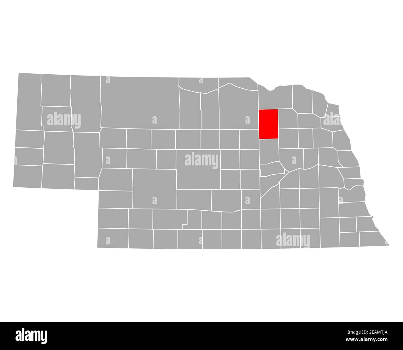 Map of Antelope in Nebraska Stock Photo - Alamy
