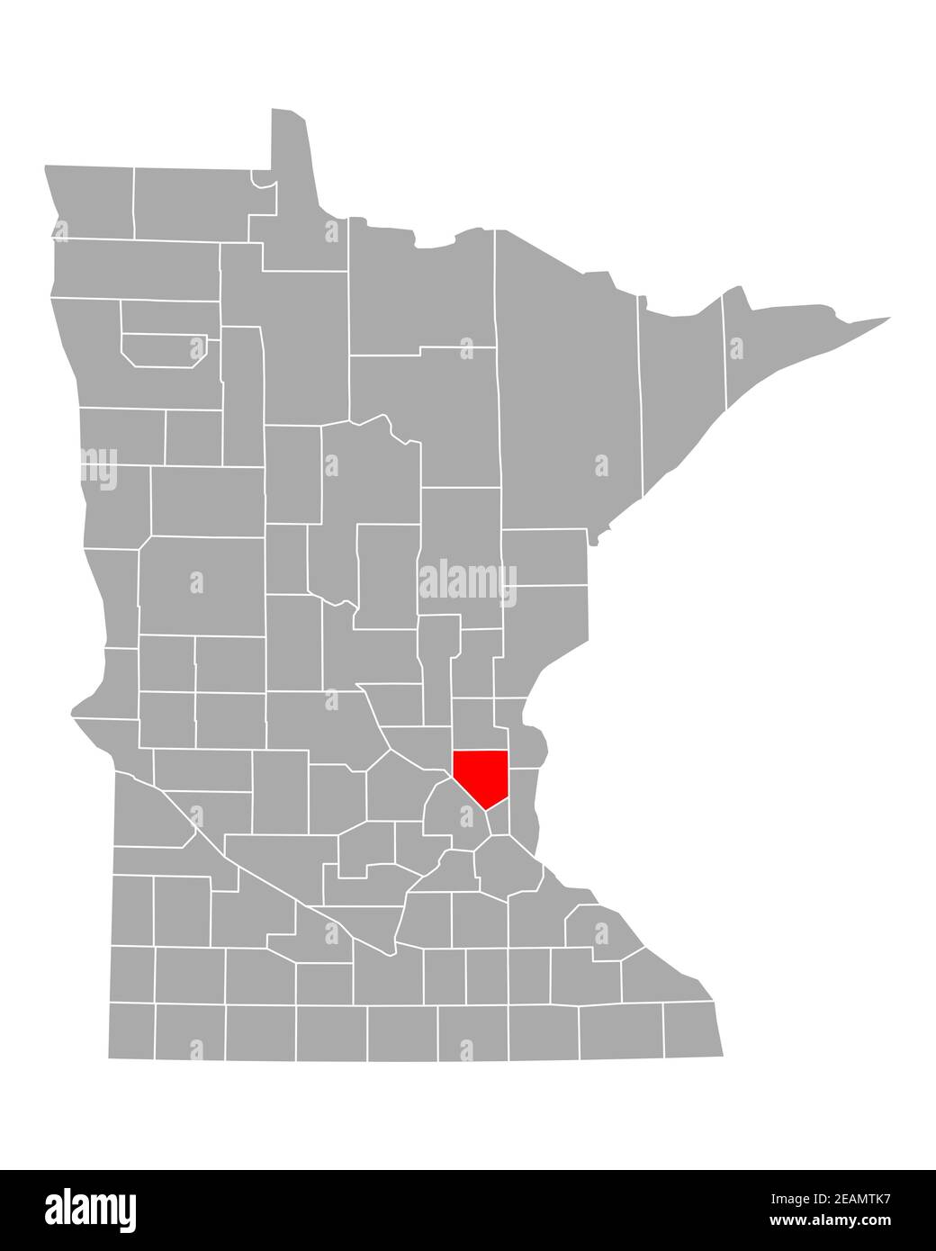 Map of Anoka in Minnesota Stock Photo - Alamy