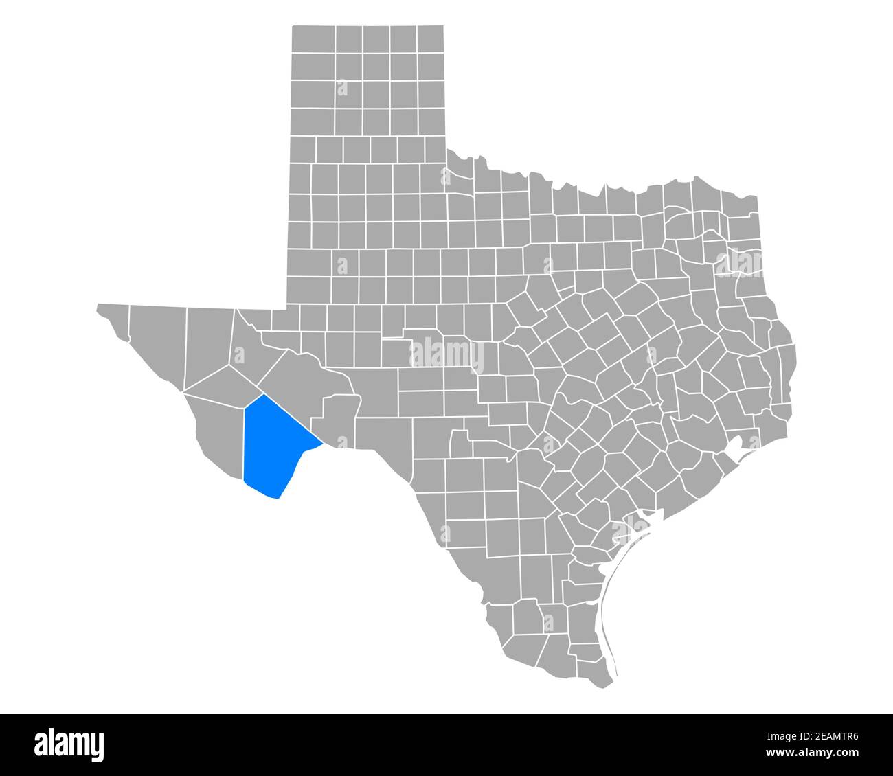Map of Brewster in Texas Stock Photo - Alamy