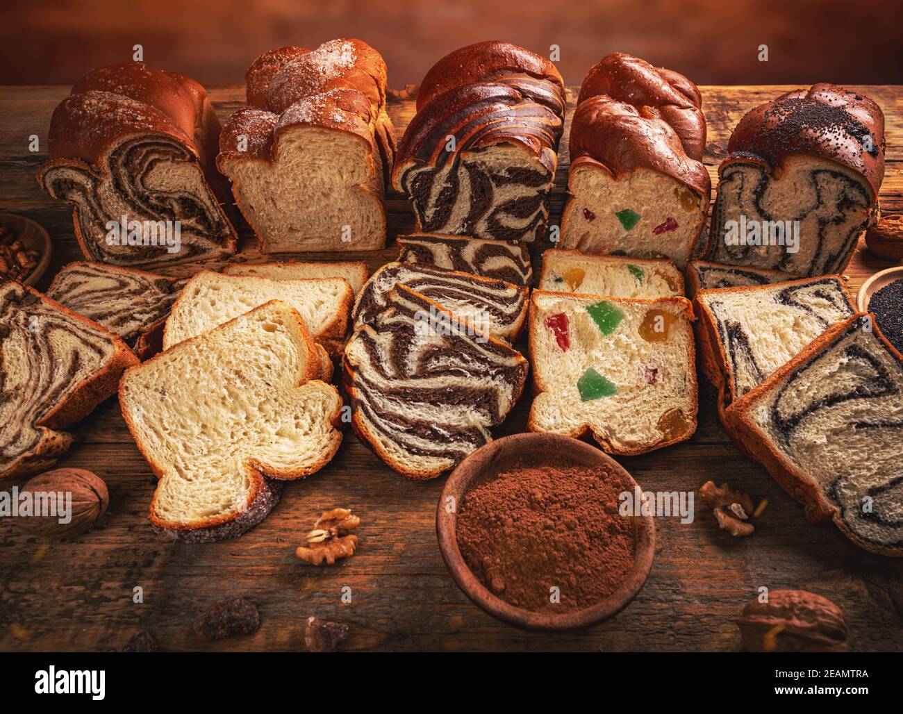 Sweet braided bread Stock Photo - Alamy