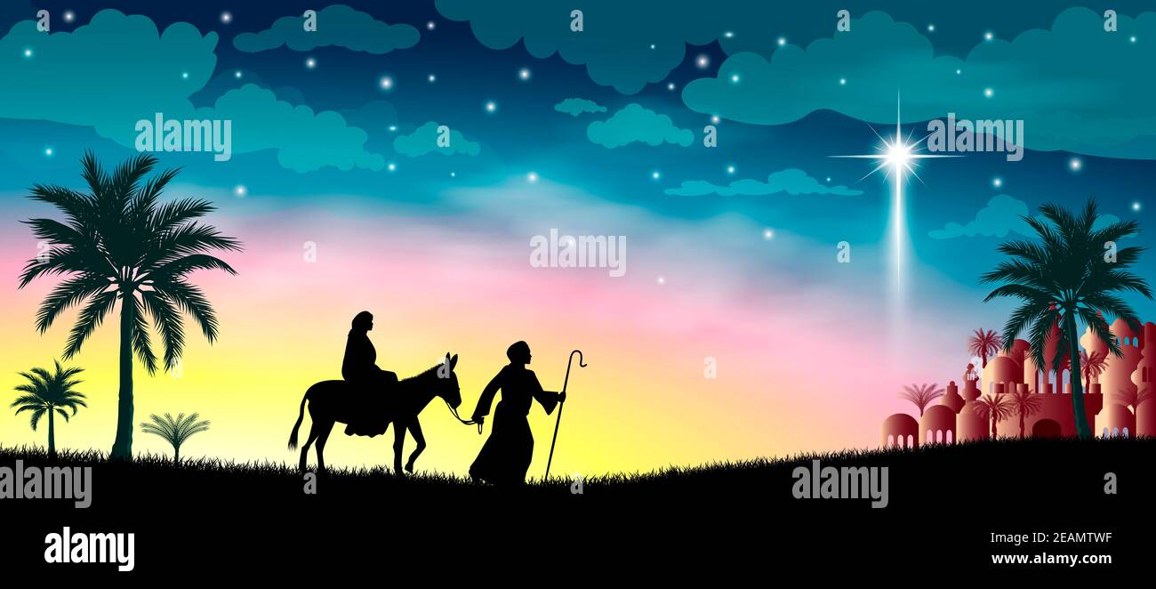 Mary and joseph and bethlehem hi-res stock photography and images - Alamy