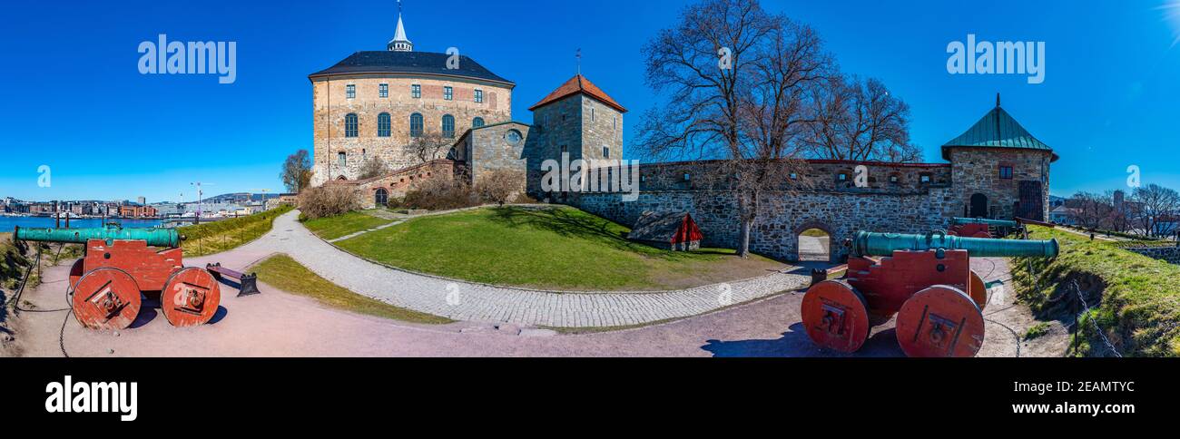Inner courtyard of the Akershus fort in Oslo, Norway Stock Photo - Alamy