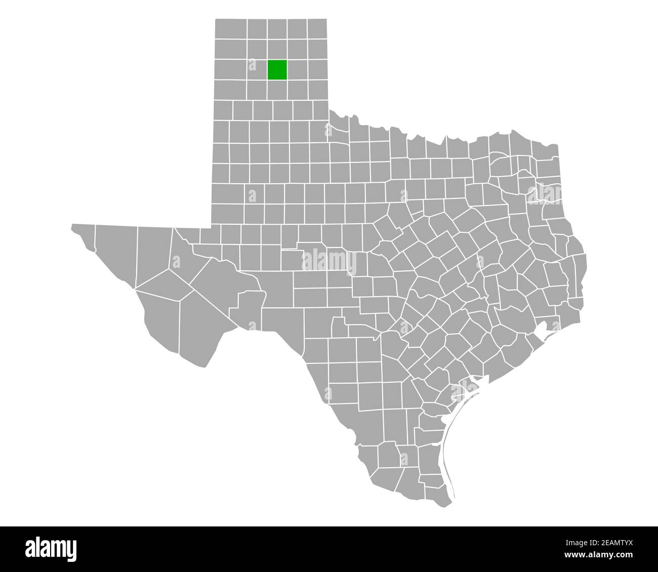 Map of Carson in Texas Stock Photo - Alamy