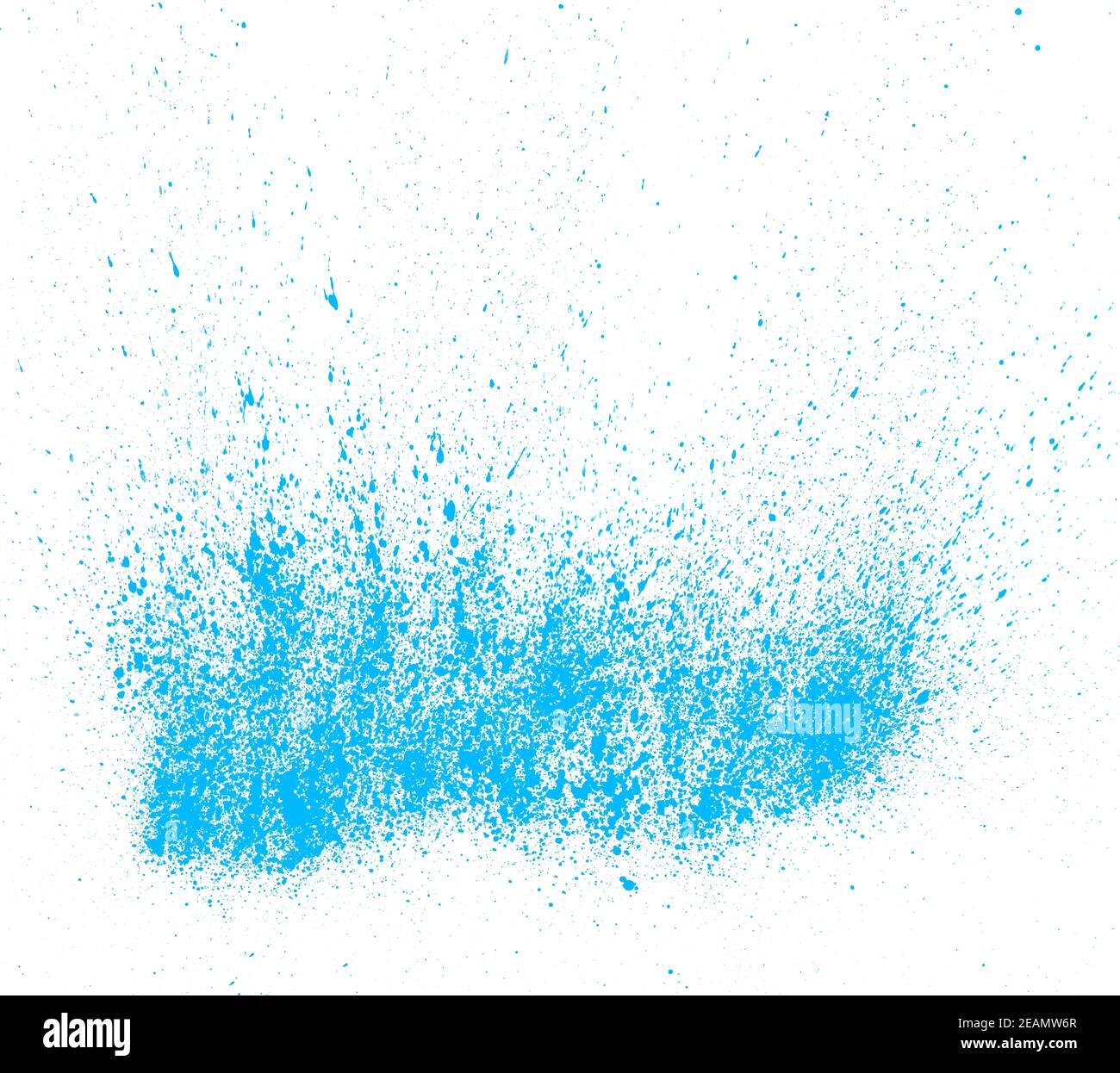 Graffiti splash with blue color on white background Stock Photo - Alamy