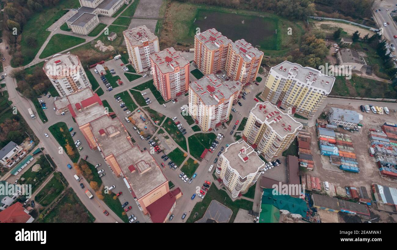 Panoramic view new microdistrict hi-res stock photography and images ...