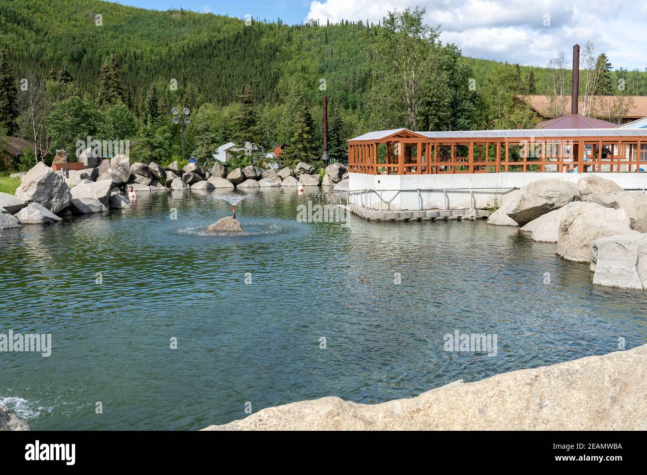 Chena hot springs thermal pool hi-res stock photography and images - Alamy