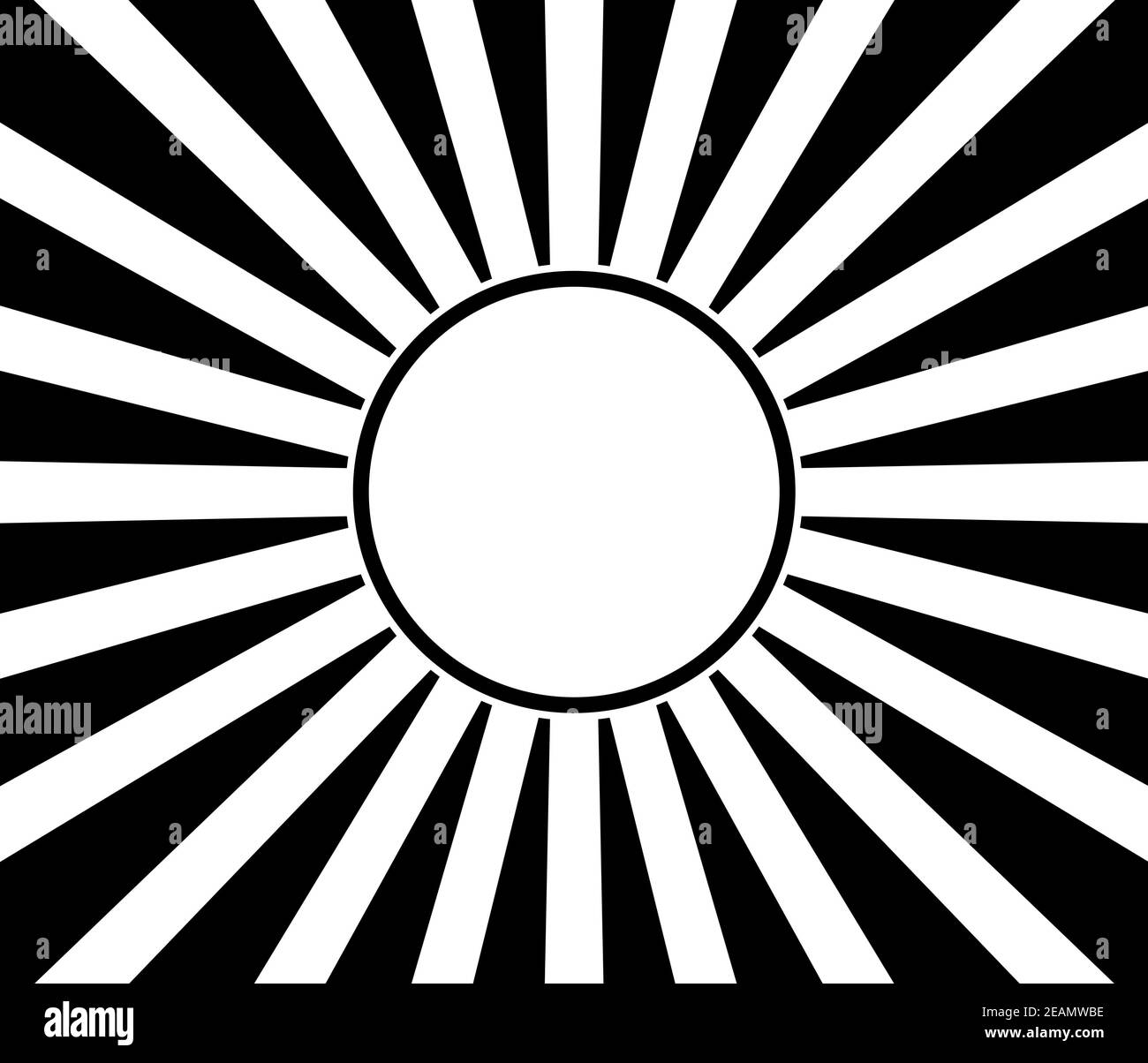 Black and white rays background texture with empty white circle Stock ...