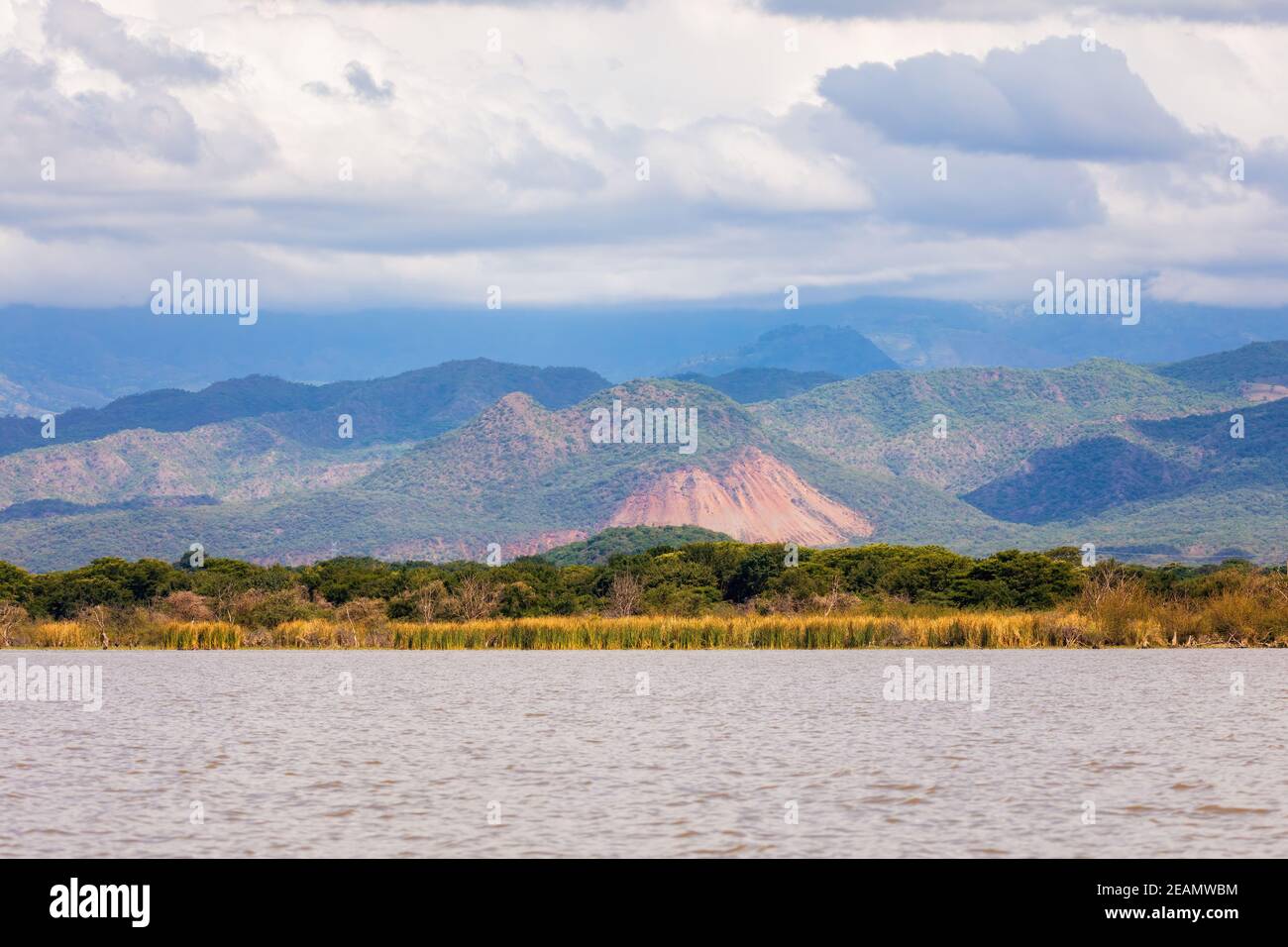 Lake Chamo landscape, Ethiopia Africa Stock Photo - Alamy