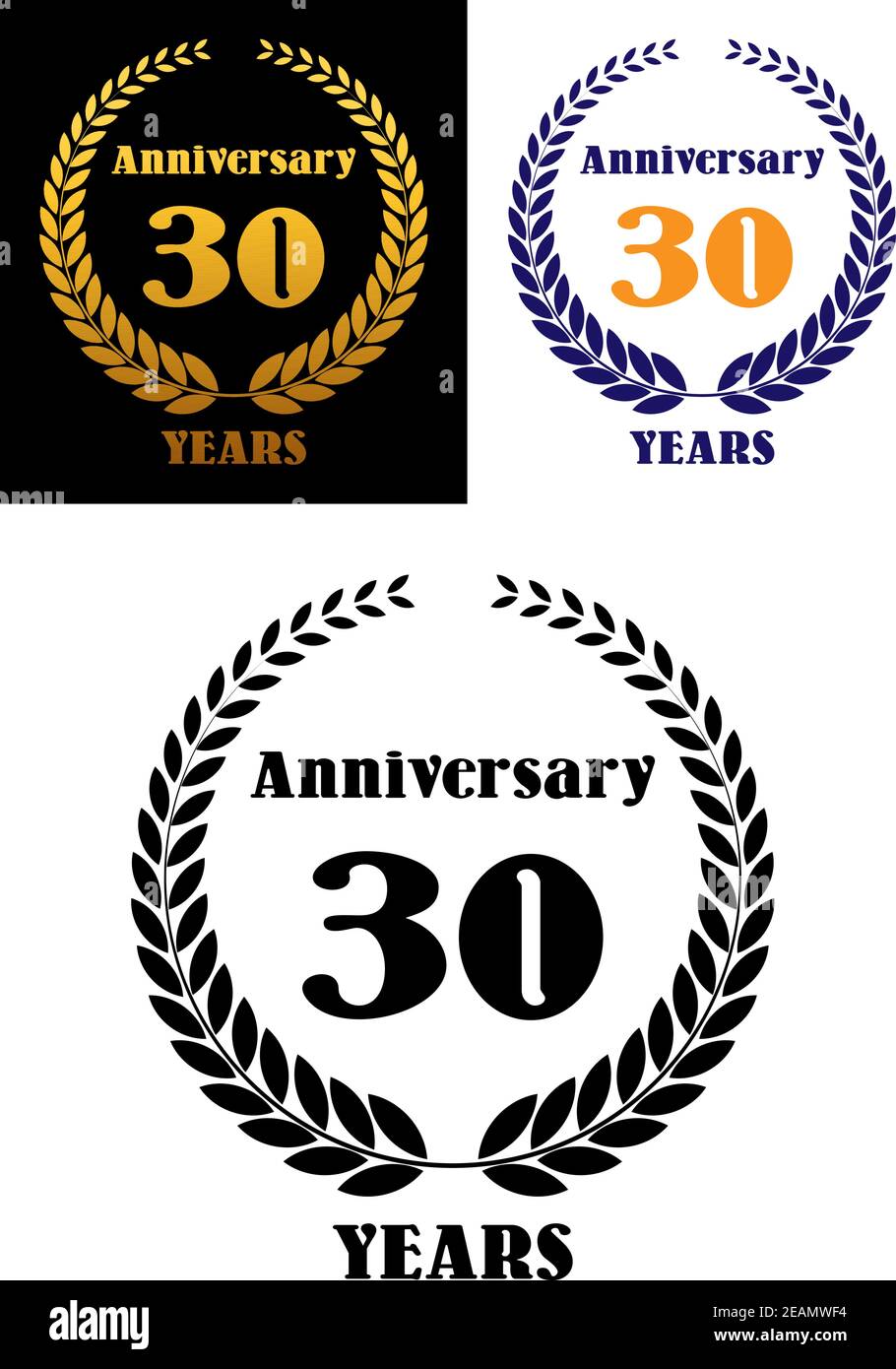 Number 30 c Stock Vector Images - Alamy