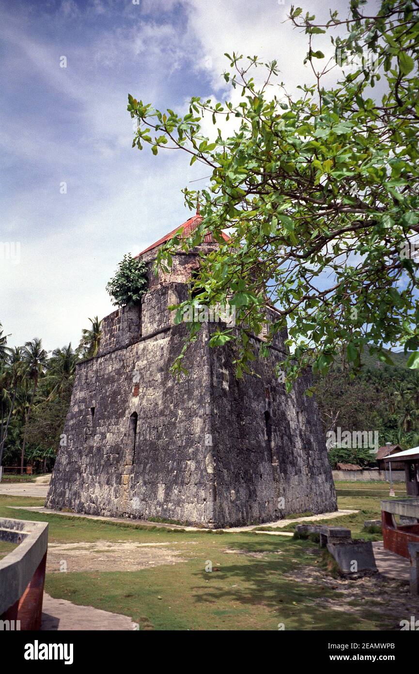 Punta Cruz Watchtower in Maribojoc on Bohol Stock Photo - Alamy