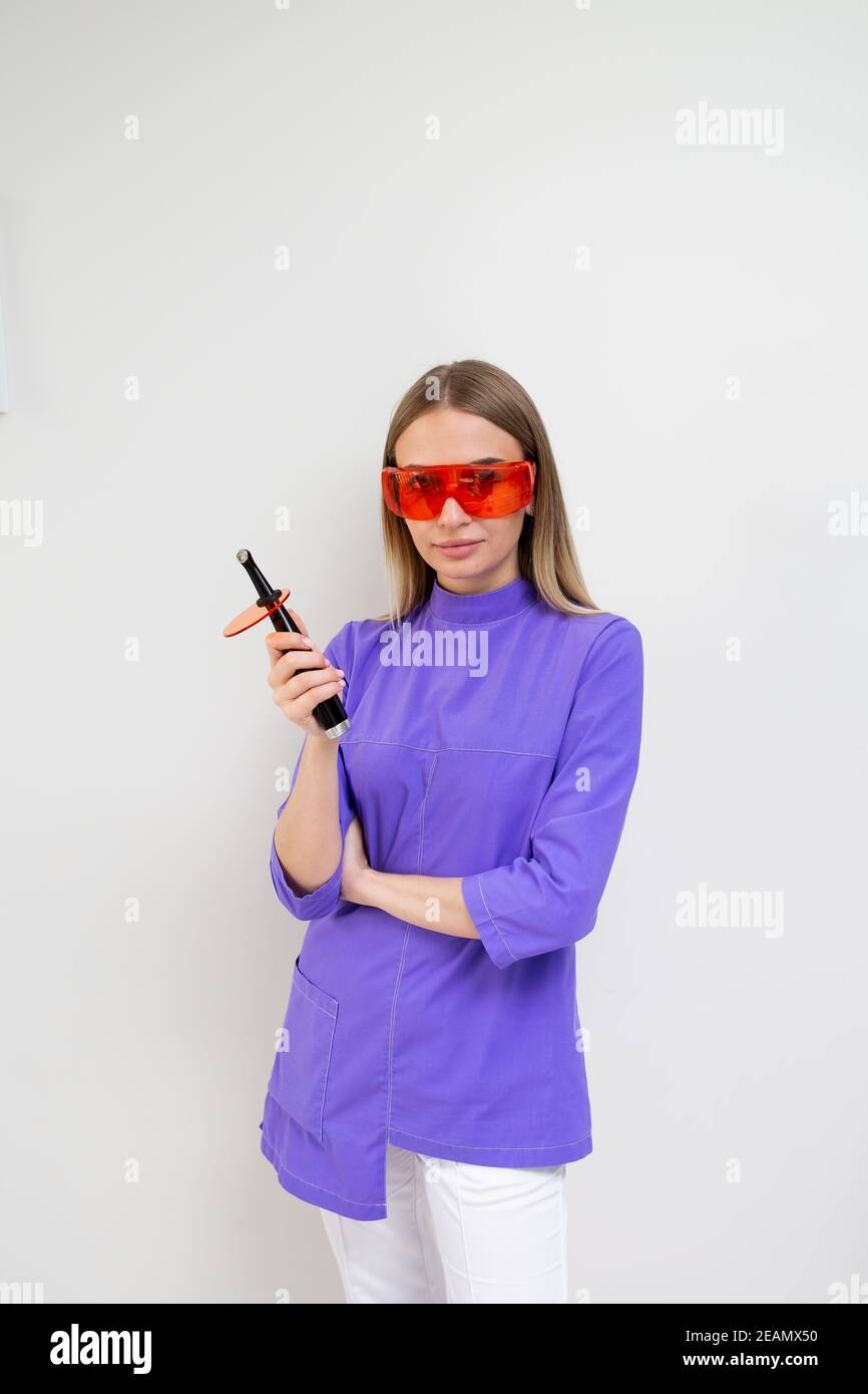 Dental examinations, the orthodontist check your teeth and braces at ...