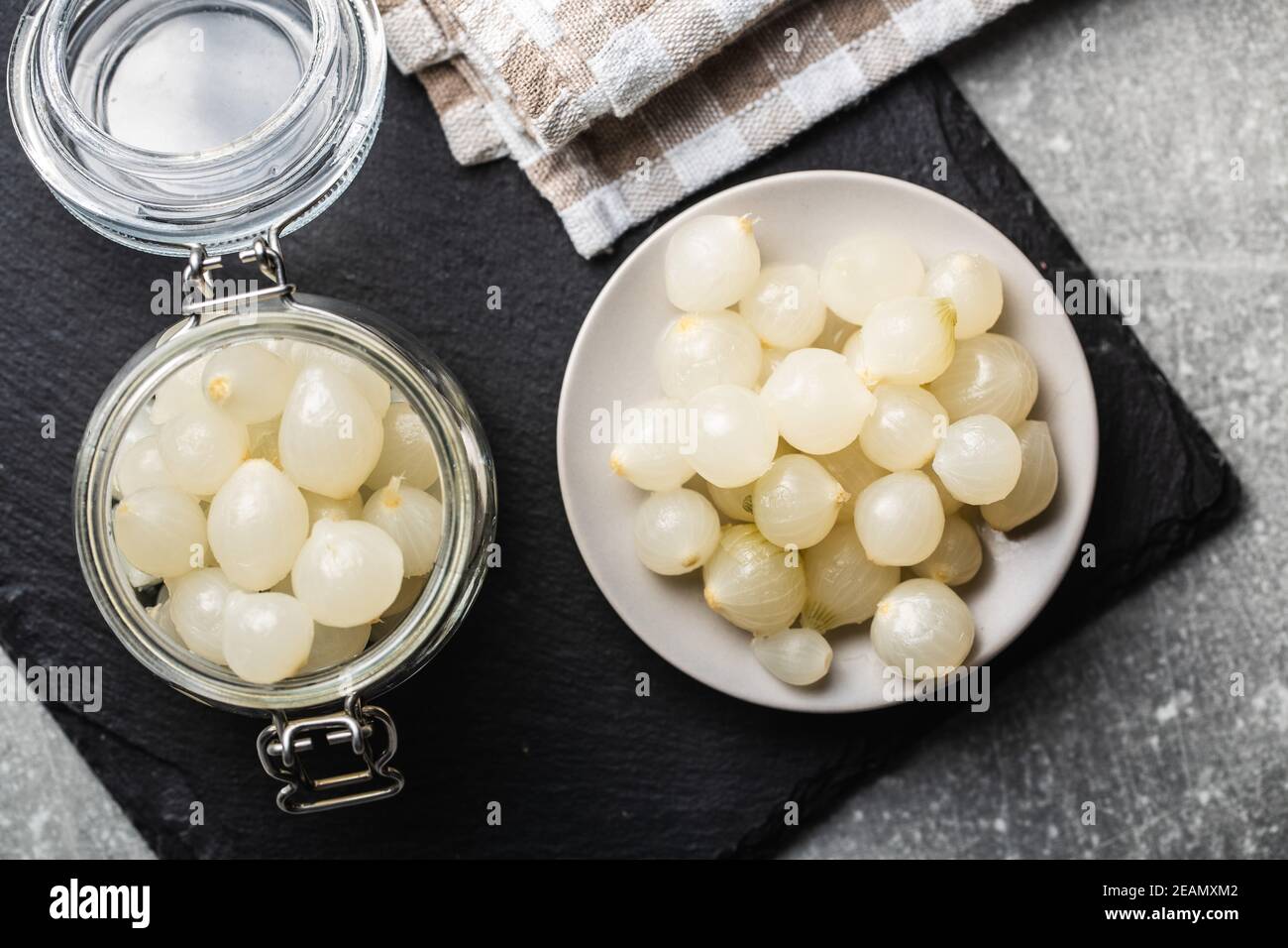 Pickled onions snack savoury hi-res stock photography and images - Alamy