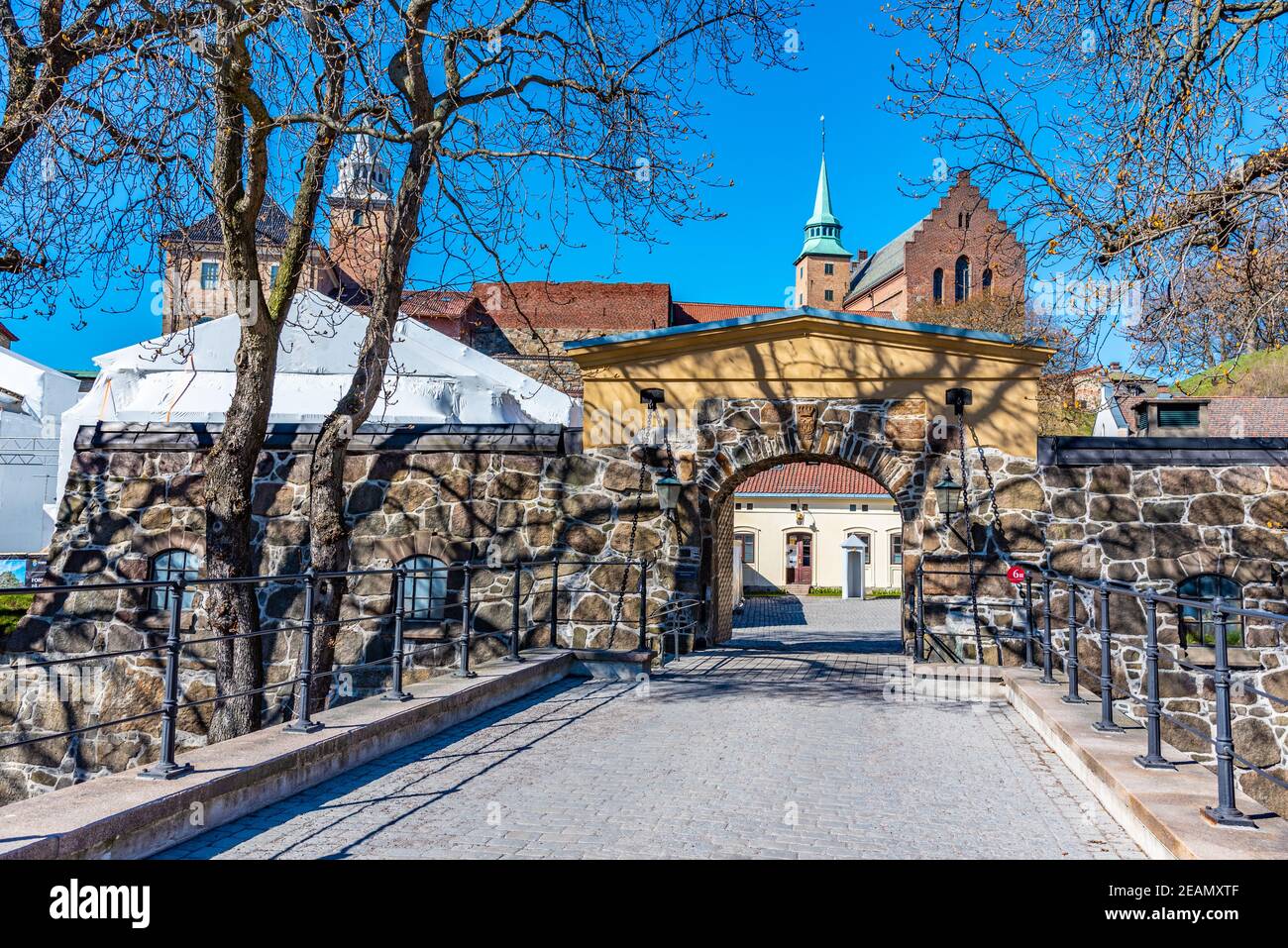Akershus fortress courtyard hi-res stock photography and images - Alamy