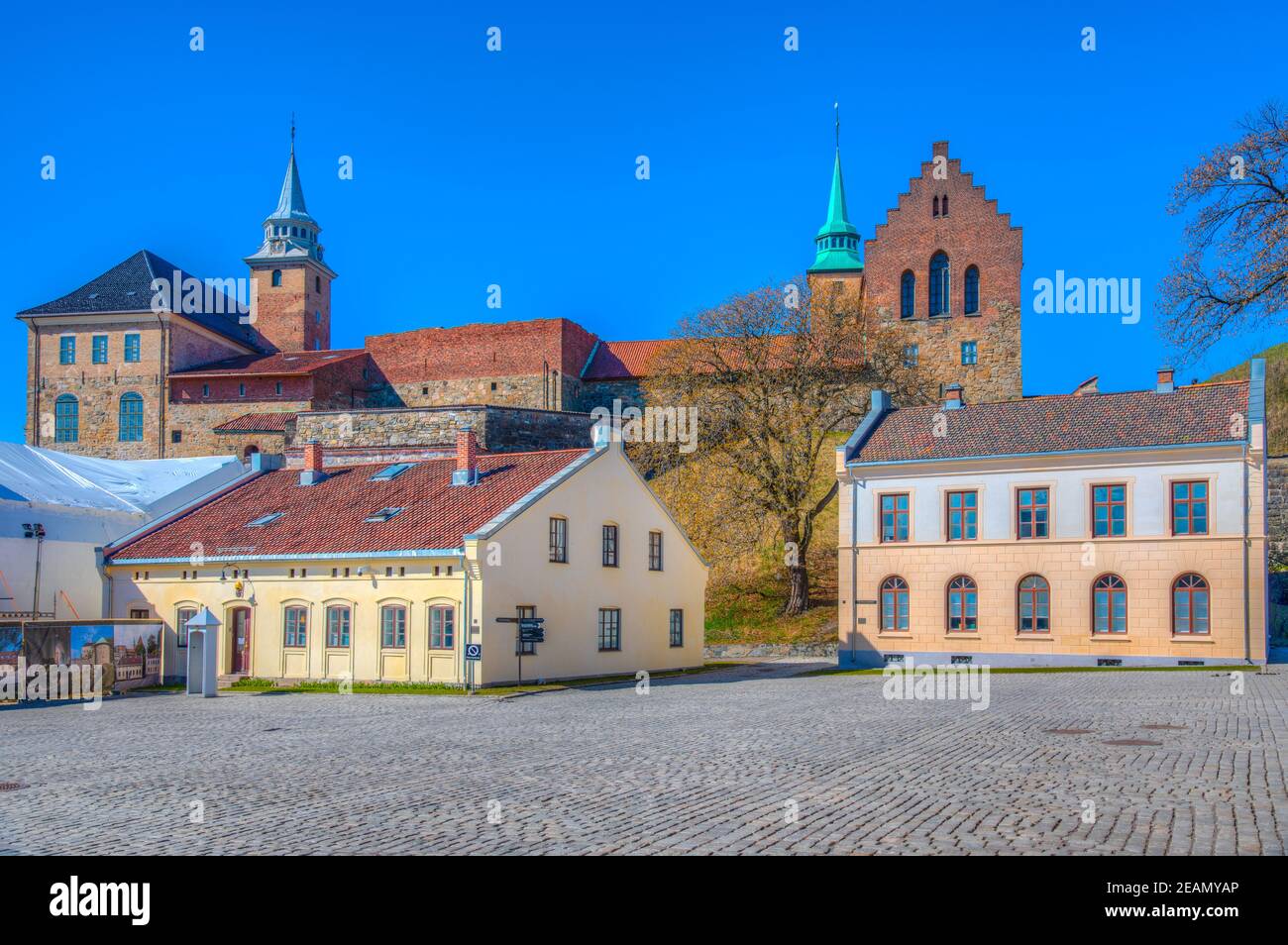 Akershus fortress courtyard hi-res stock photography and images - Alamy