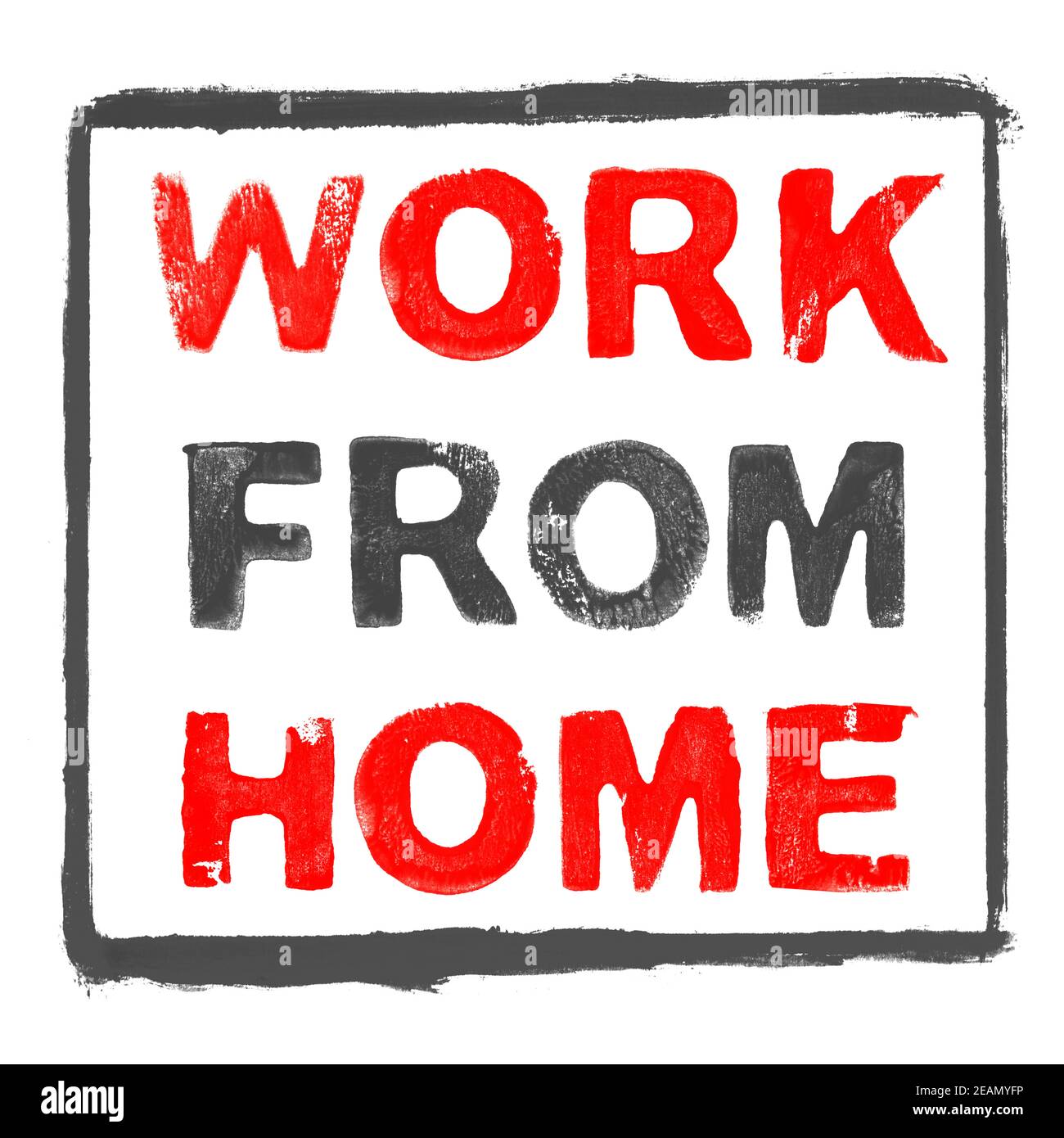 Work from home stamp hi-res stock photography and images - Alamy