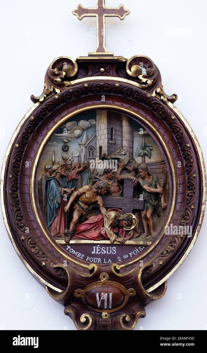 Jesus falls the second time hi-res stock photography and images - Alamy