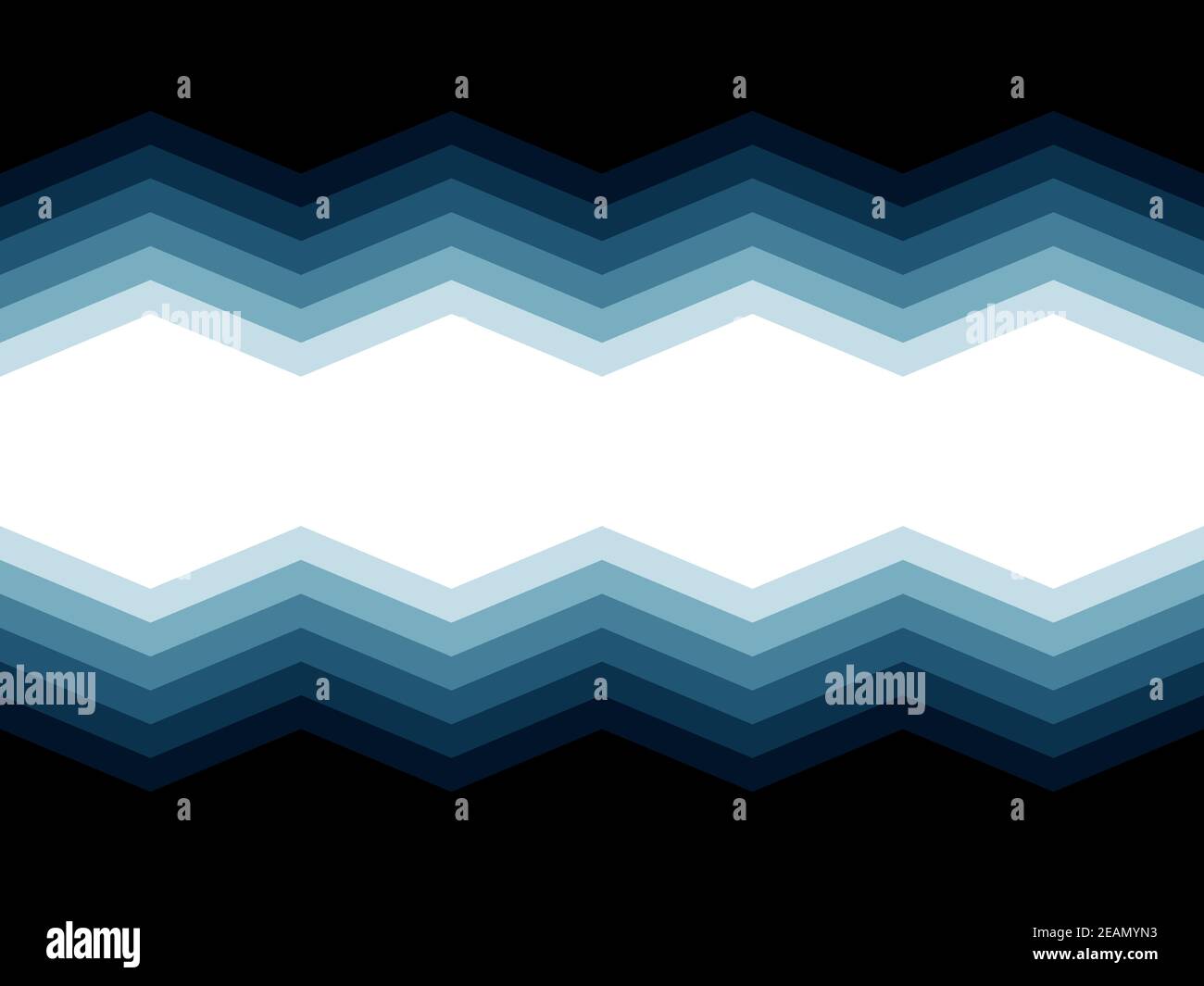 Zig zag stripes frame black and blue with copy space Stock Photo - Alamy