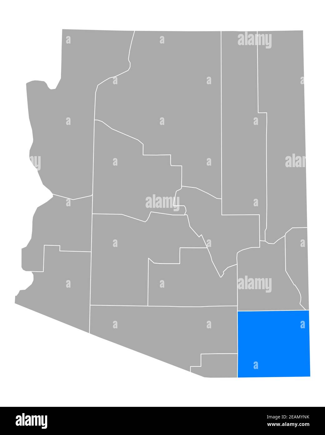Cochise county map hi-res stock photography and images - Alamy
