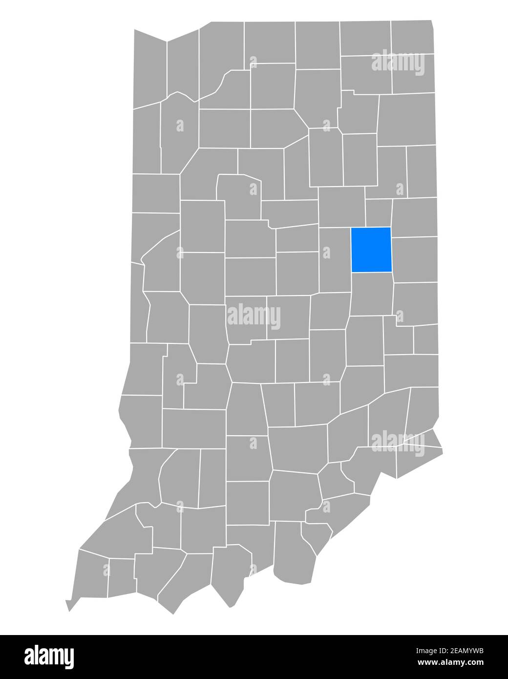 Delaware county map hi-res stock photography and images - Alamy