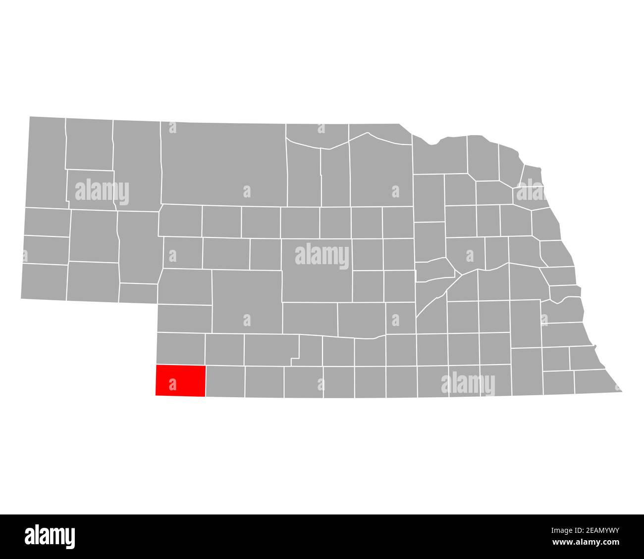Nebraska map map in Cut Out Stock Images & Pictures - Alamy