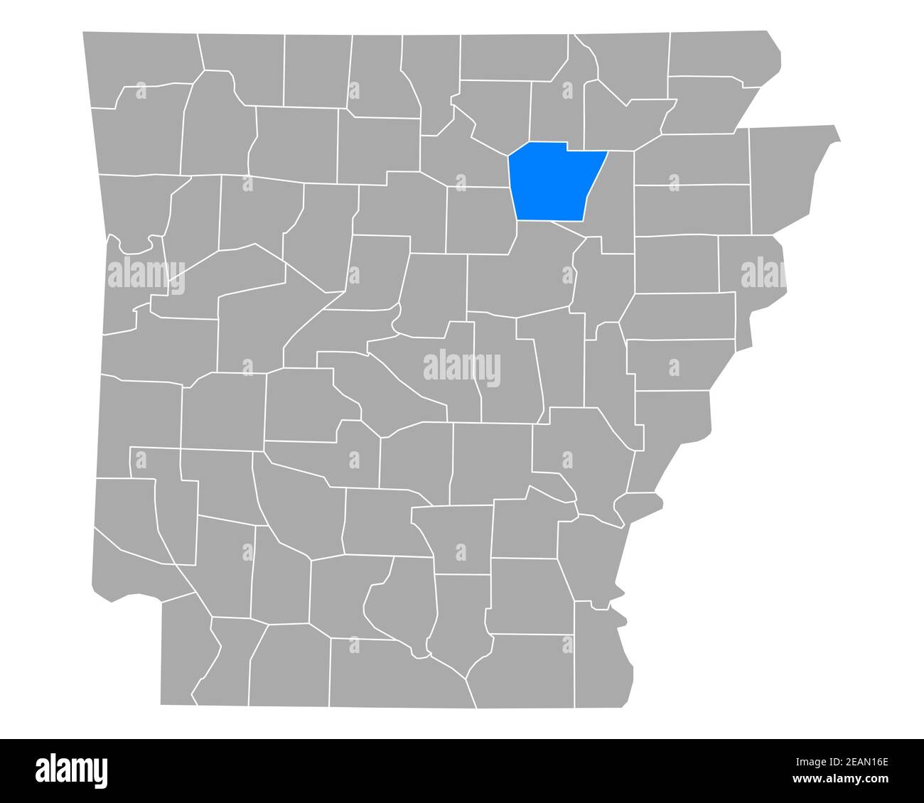 Map of Independence in Arkansas Stock Photo - Alamy