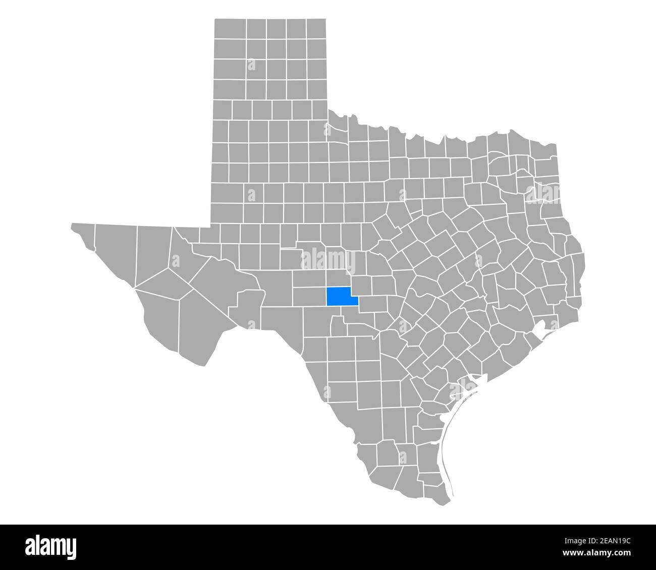 Map of Kimble in Texas Stock Photo - Alamy