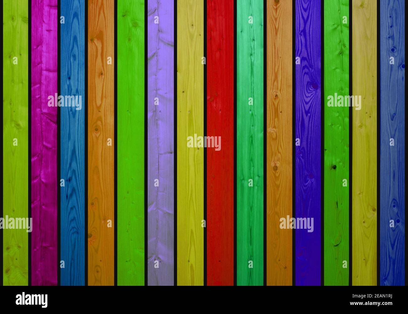Colorful wooden boards with happy colors Stock Photo - Alamy