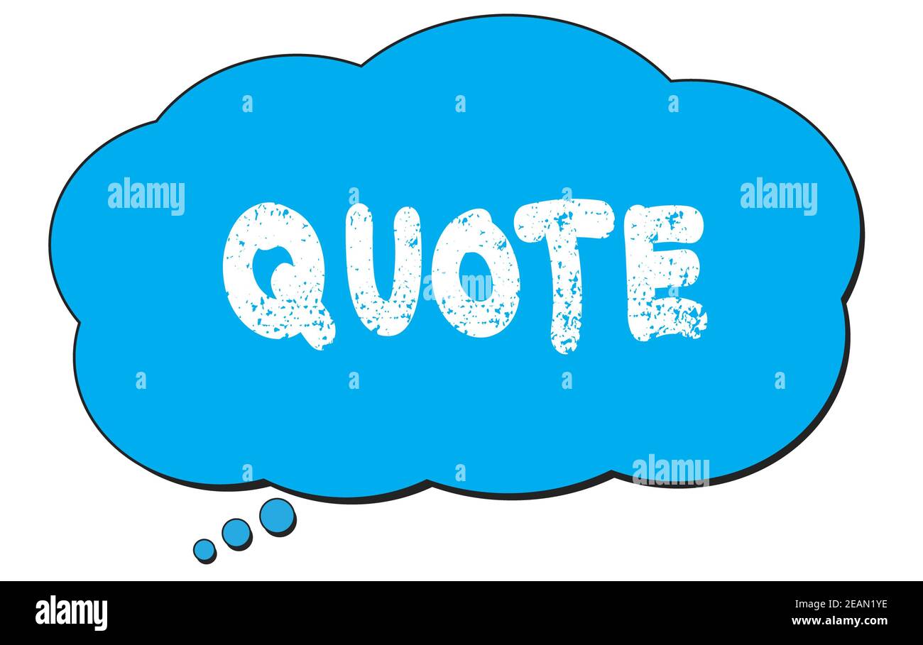 Quote bubble Cut Out Stock Images & Pictures - Alamy