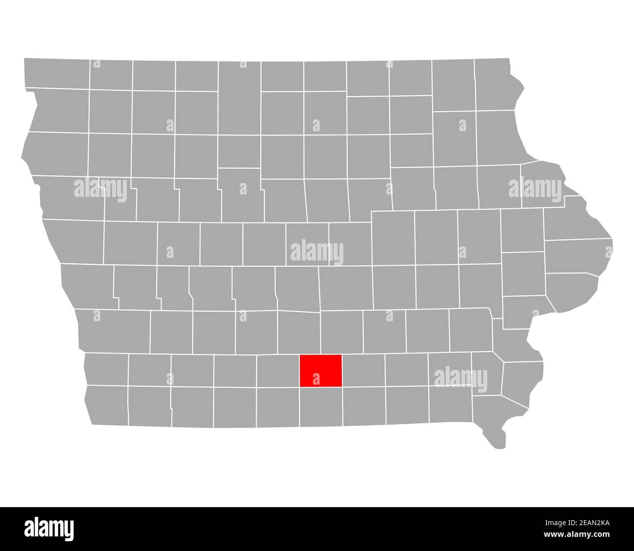 Map of Lucas in Iowa Stock Photo - Alamy