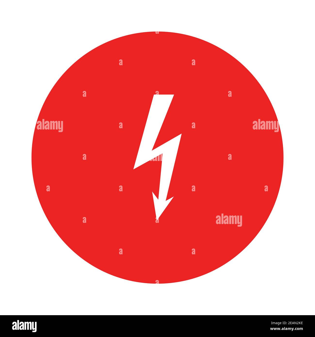 Lightning and circle Stock Photo - Alamy