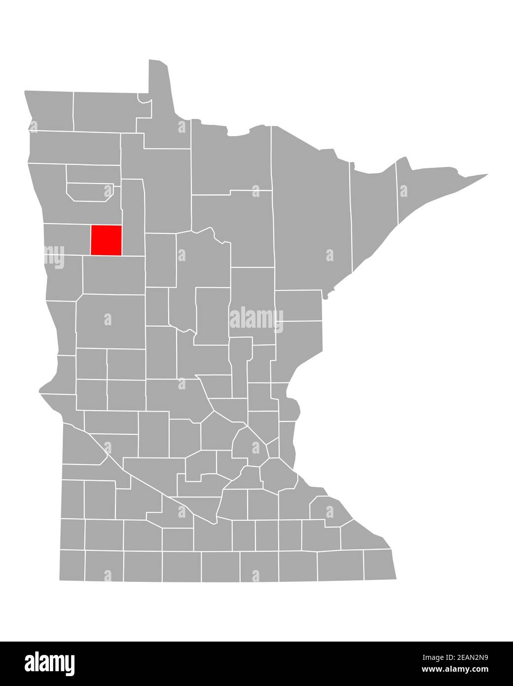 Map of Mahnomen in Minnesota Stock Photo - Alamy