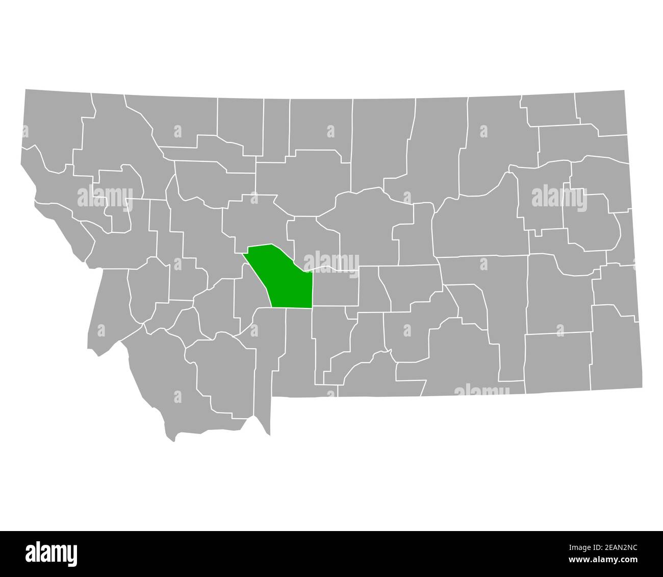 Map of Meagher in Montana Stock Photo - Alamy
