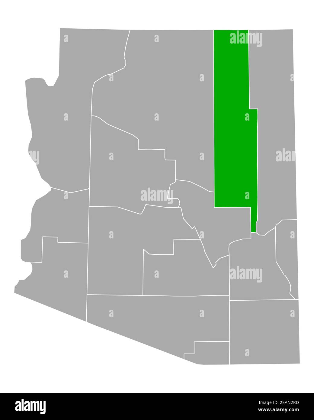 Map of Navajo in Arizona Stock Photo - Alamy