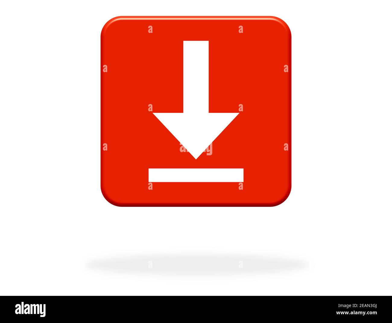 Red Button with arrow icon - Download Stock Photo - Alamy