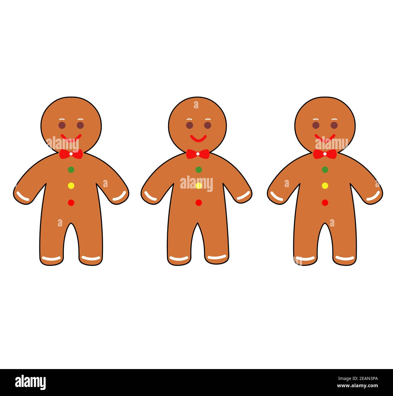 Gingerbread man cartoon funny Cut Out Stock Images & Pictures - Alamy