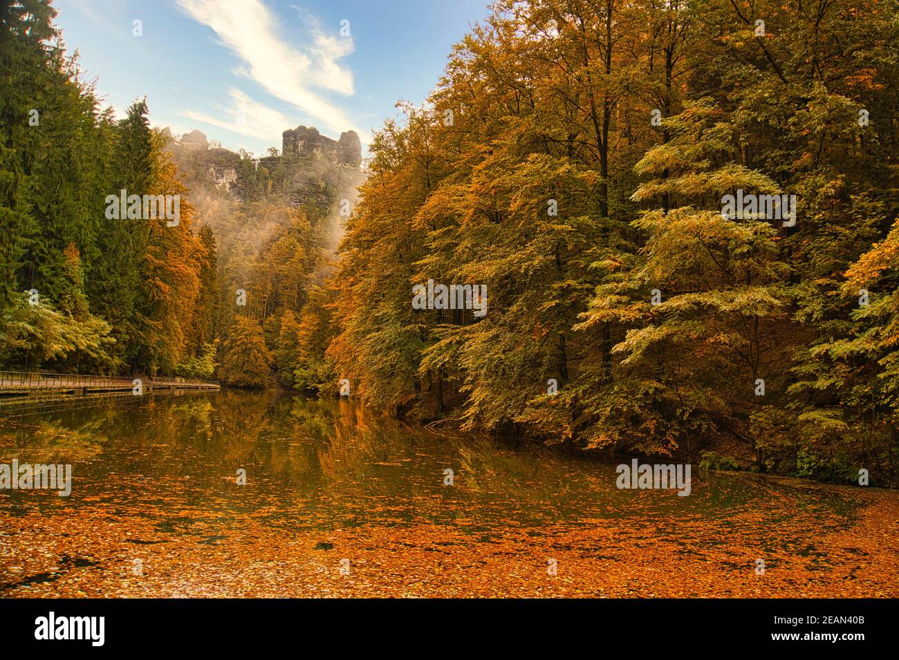 Saxon Switzerland is a unique natural wonder in Germany Stock Photo - Alamy