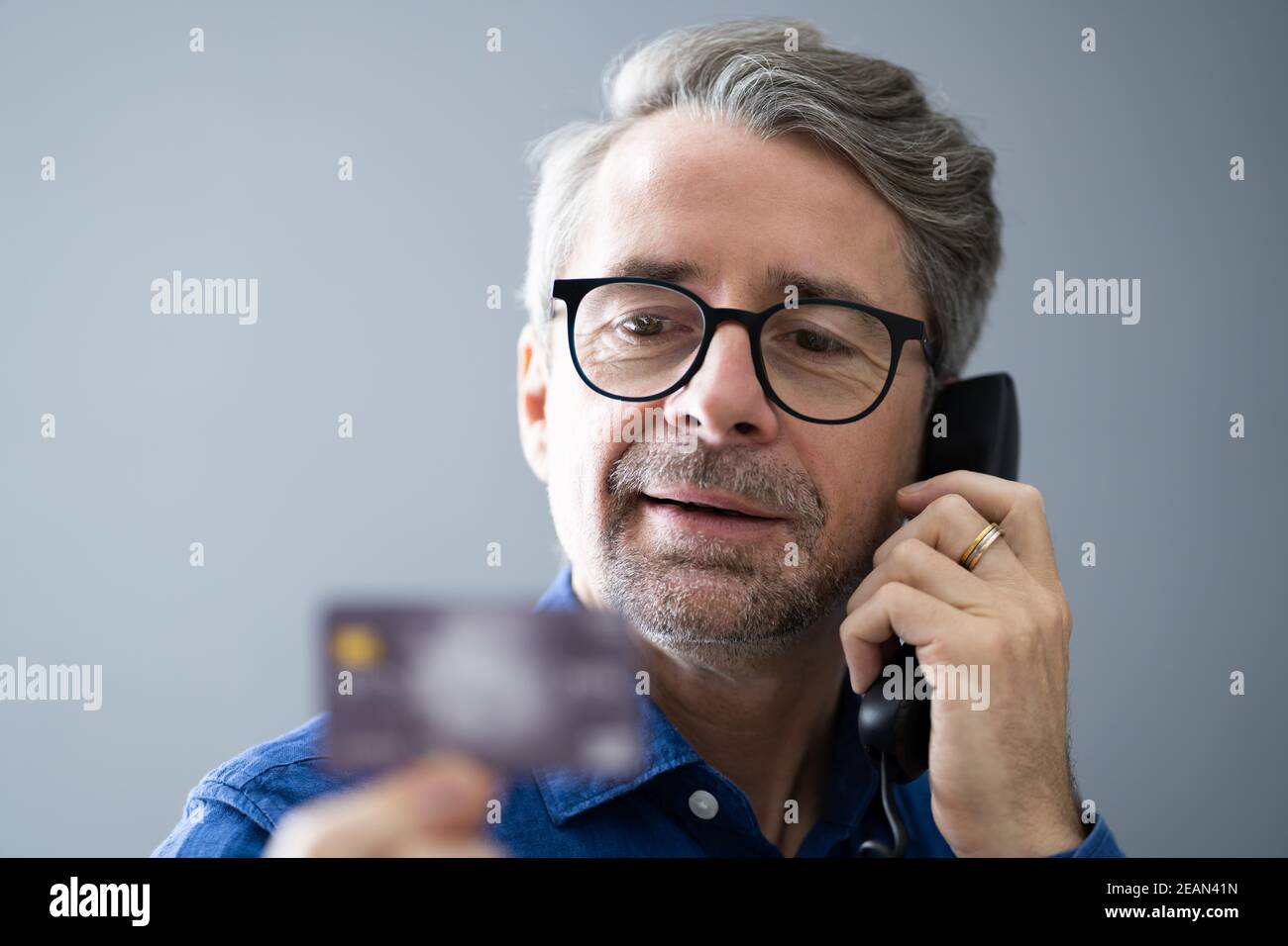Elder Senior Scam Call Stock Photo - Alamy