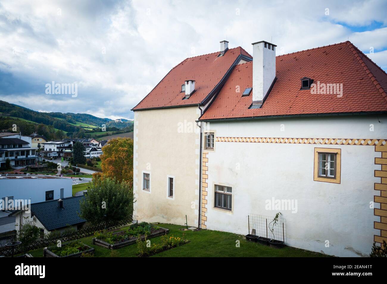 Old medieval house in austria Stock Photo - Alamy
