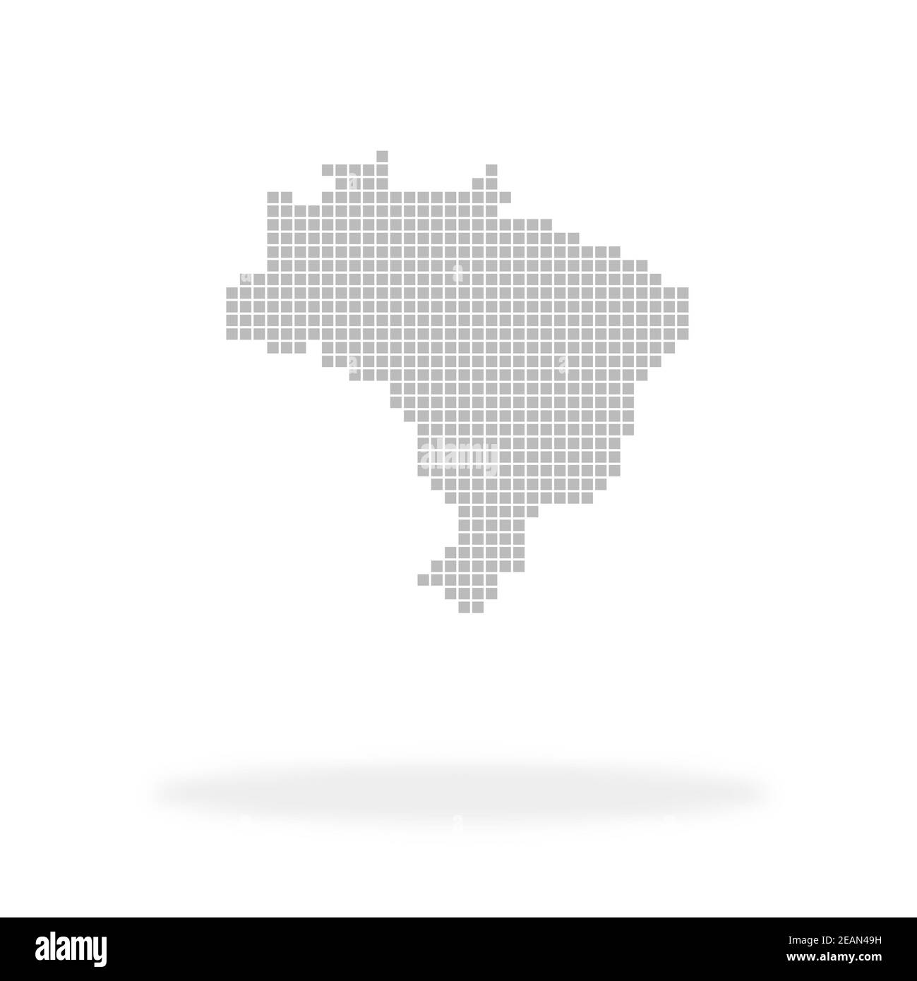 Brazil map gray country hi-res stock photography and images - Alamy